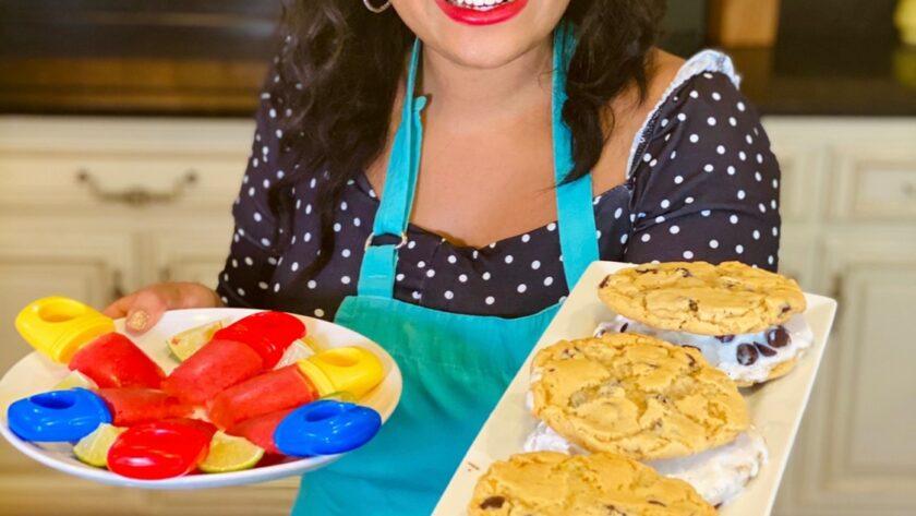 Spiked Watermelon Lime Popsicles & Dairy Free Ice Cream Cookie ...